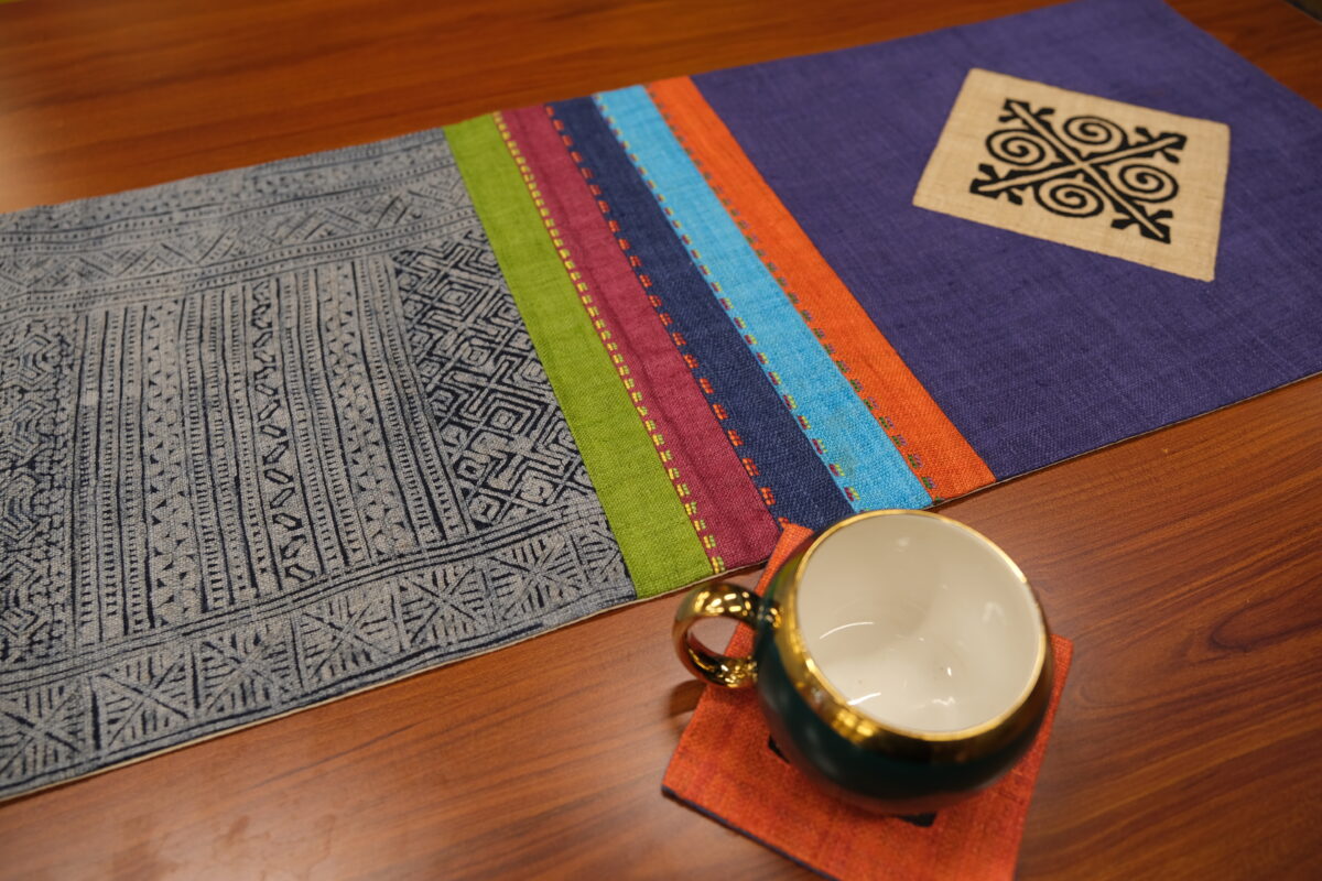 Handmade batik table runner with traditional H’mong patterns – An ...